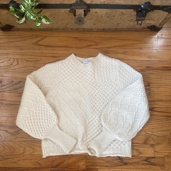 Frame Denim | Sweaters | Frame Puff Sleeve Wool Sweater | Poshmark